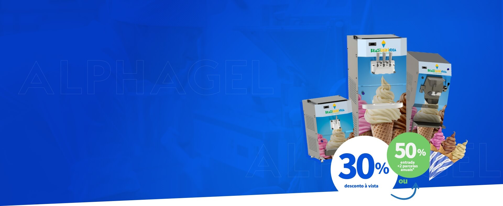 Alphagel | Máquinas de sorvetes confiáveis e duradouras